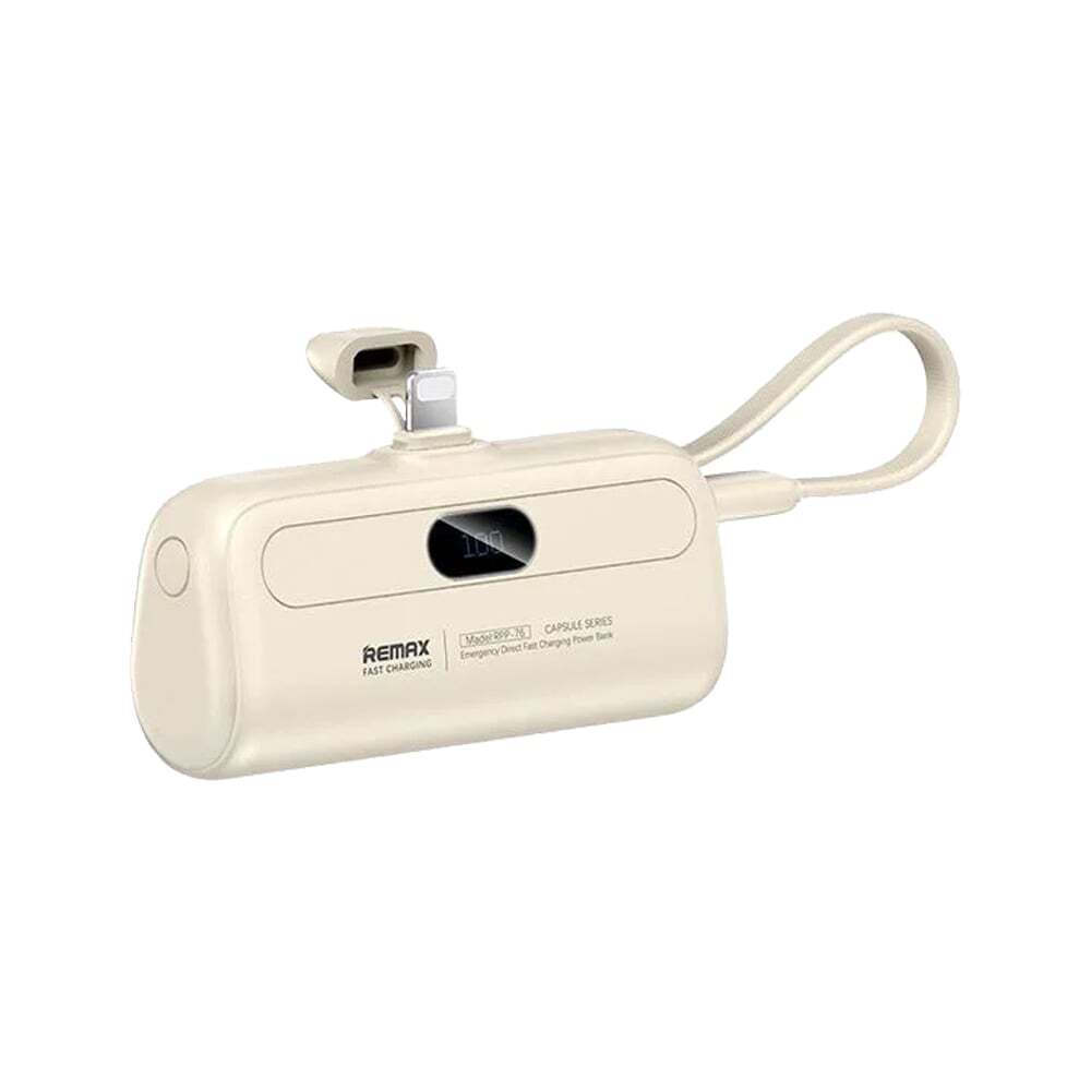 Remax Capsule Series RPP-77 Power Bank 5000mAh 18W με Θύρα USB-C Λευκό ...