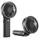 Portable Fan Led Display 6 Speeds Usb-c 5000mah Compact Efficient Black ...