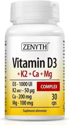 Zenyth Vitamin D3+K2+Ca+Mg Complex Multivitamină pentru Întărirea ...