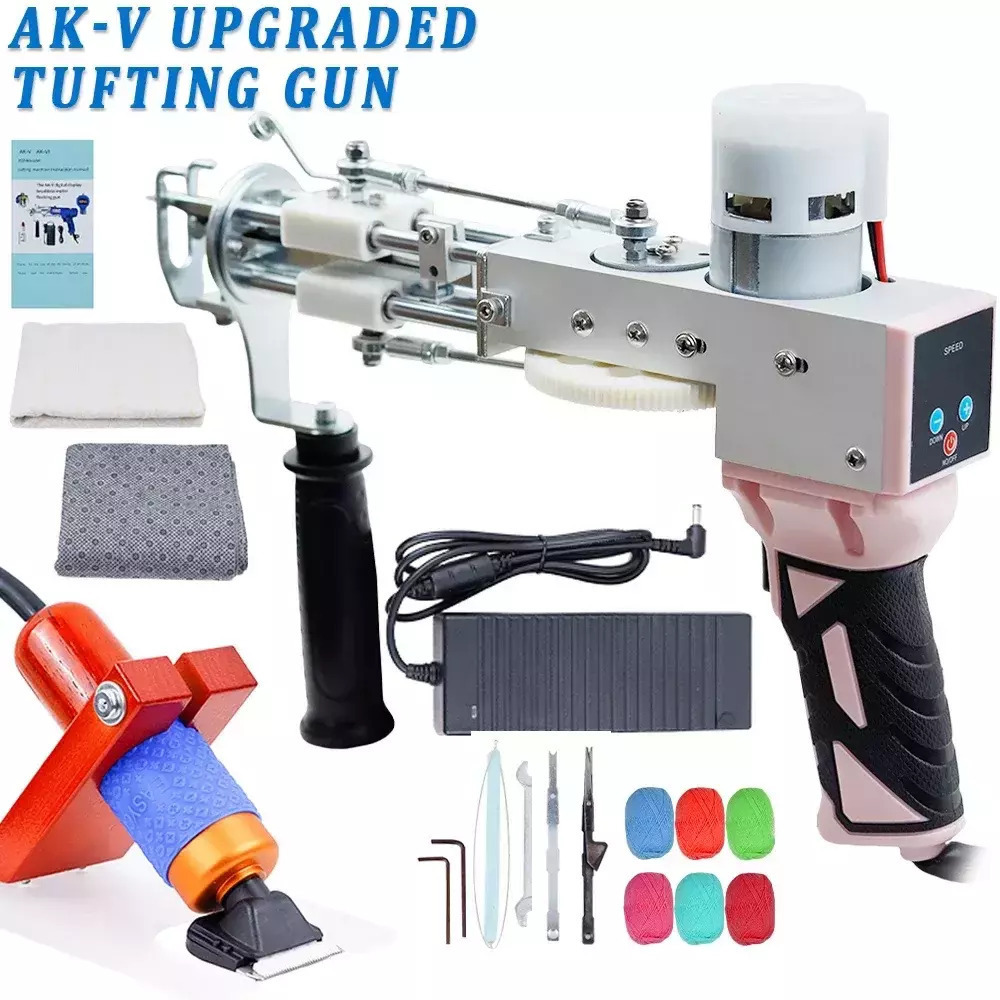 Tufting Gun Dual Pile Functionality Adjustable Speed Control Eu 220v ...