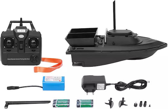 Fishing Bait Boat Dual Bait Compartments Remote Control Capability Black | Skroutz Cyprus