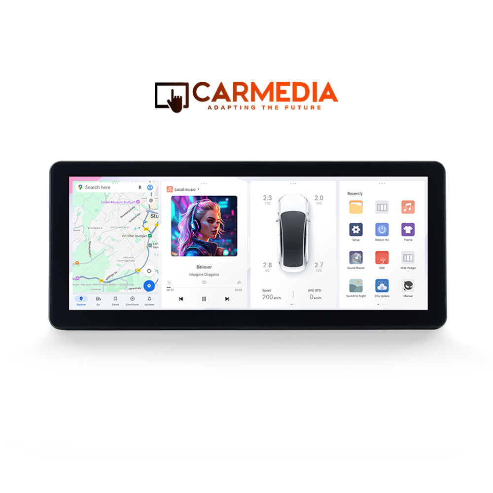 Carmedia Ηχοσύστημα Αυτοκινήτου για Seat Leon 2005-2012 (Bluetooth/USB/WiFi/GPS/Apple-Carplay ...