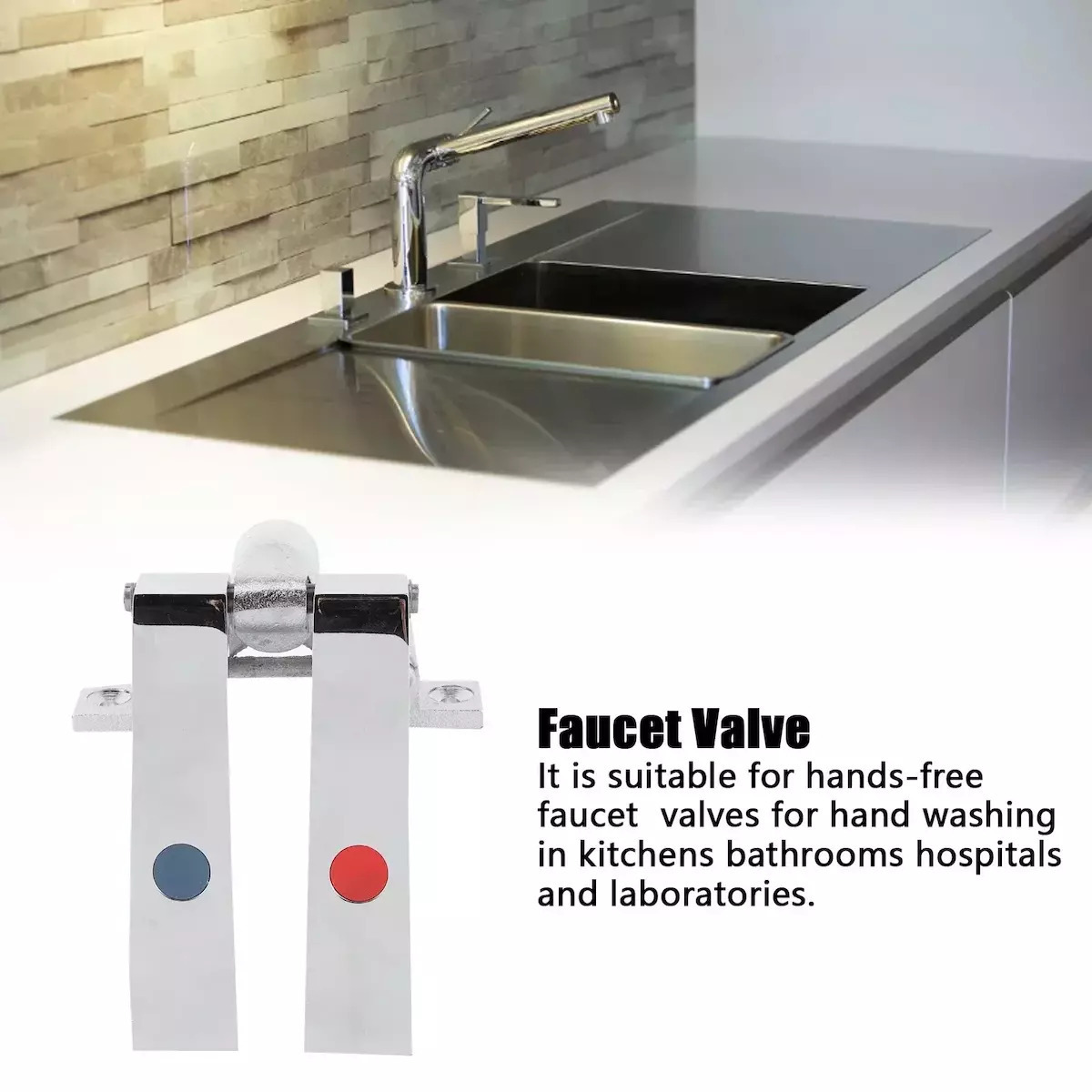 Faucet Valve Brass Material G1/2 Inch Inlet Diameter G1/2 Inch Outlet ...