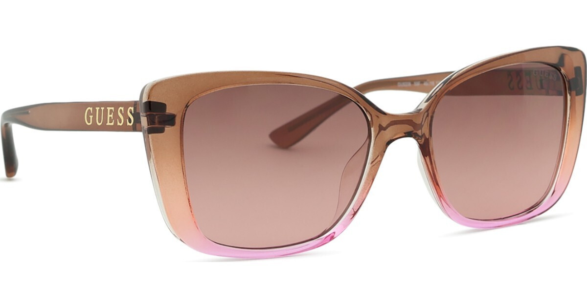 Guess Feminini Ochelari de soare cu Roz Cadru și Maro Degrade Oglindă ...