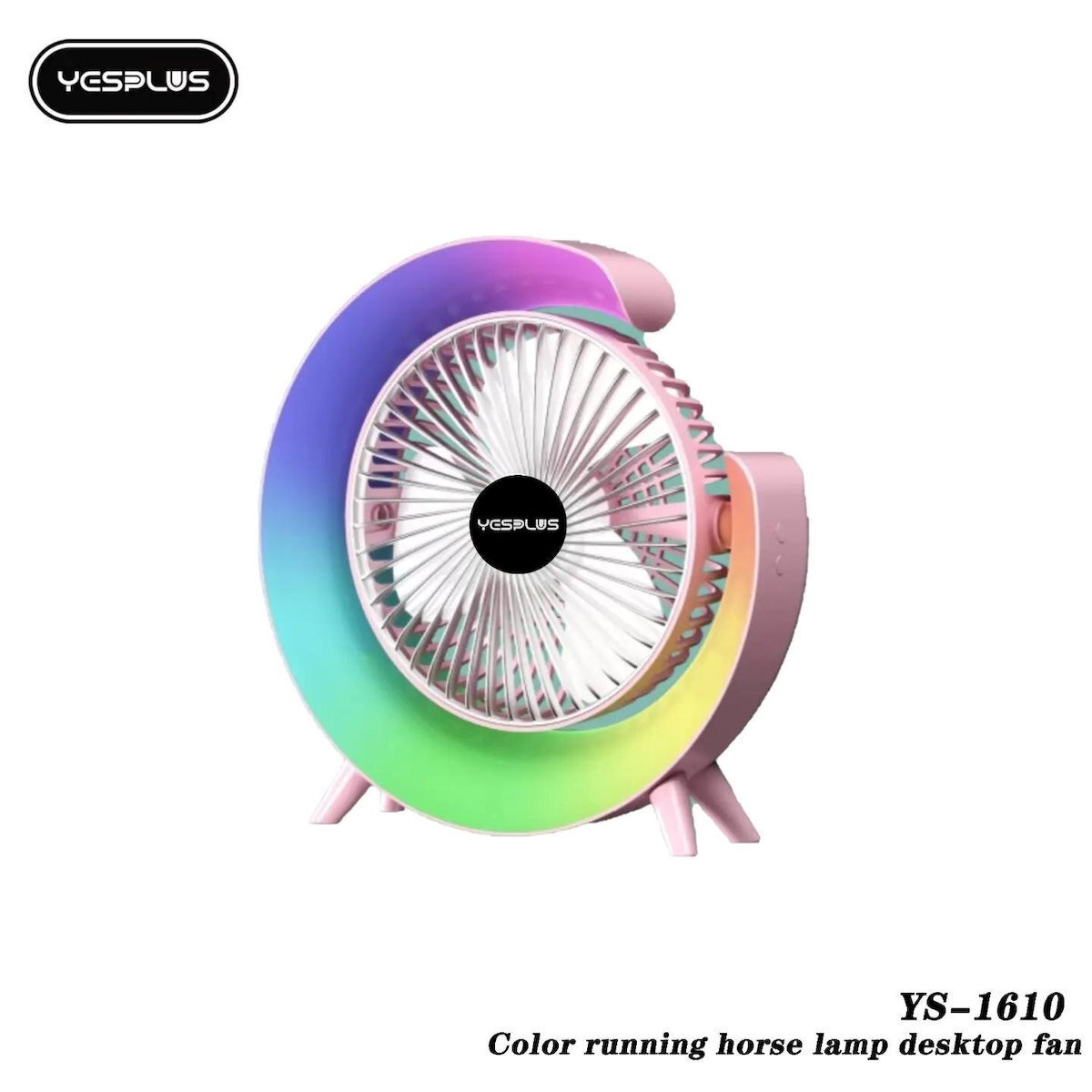 Yesplus Ys-1610 Ventilator De Masă Cu Circulație Lumină De Noapte Rgb ...