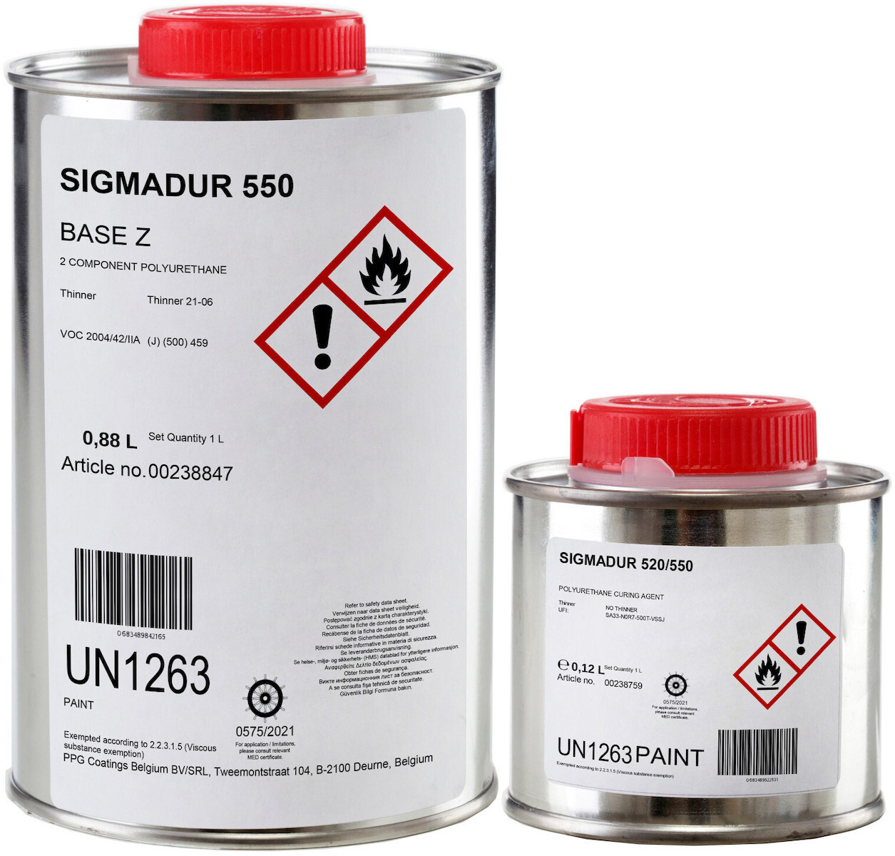 Sigmadur 550 Marine Polyurethane Paint Yachts Boats Hulls Ral 9003 ...