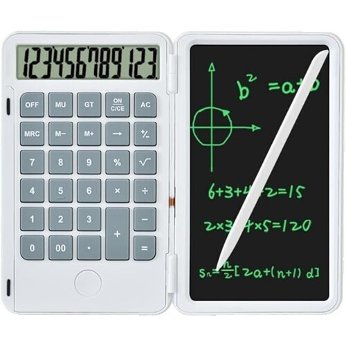 Calculator Reîncărcabil de Mână cu Tablă de Scris Flippy Calculator ...