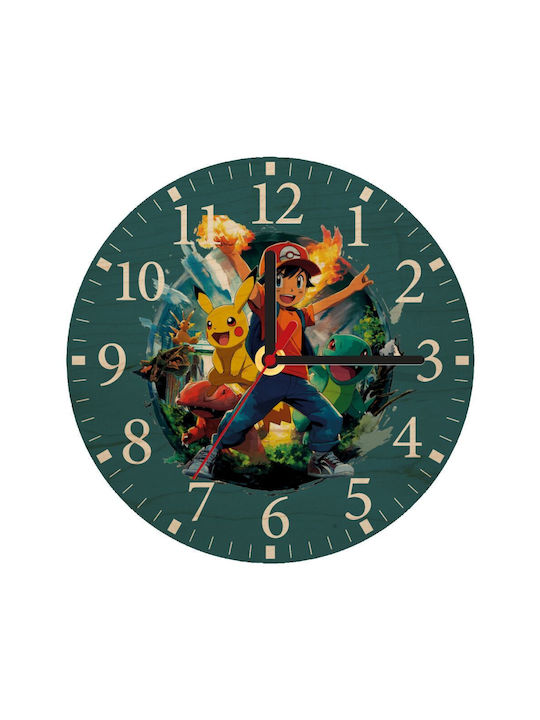 pikachu wall clock