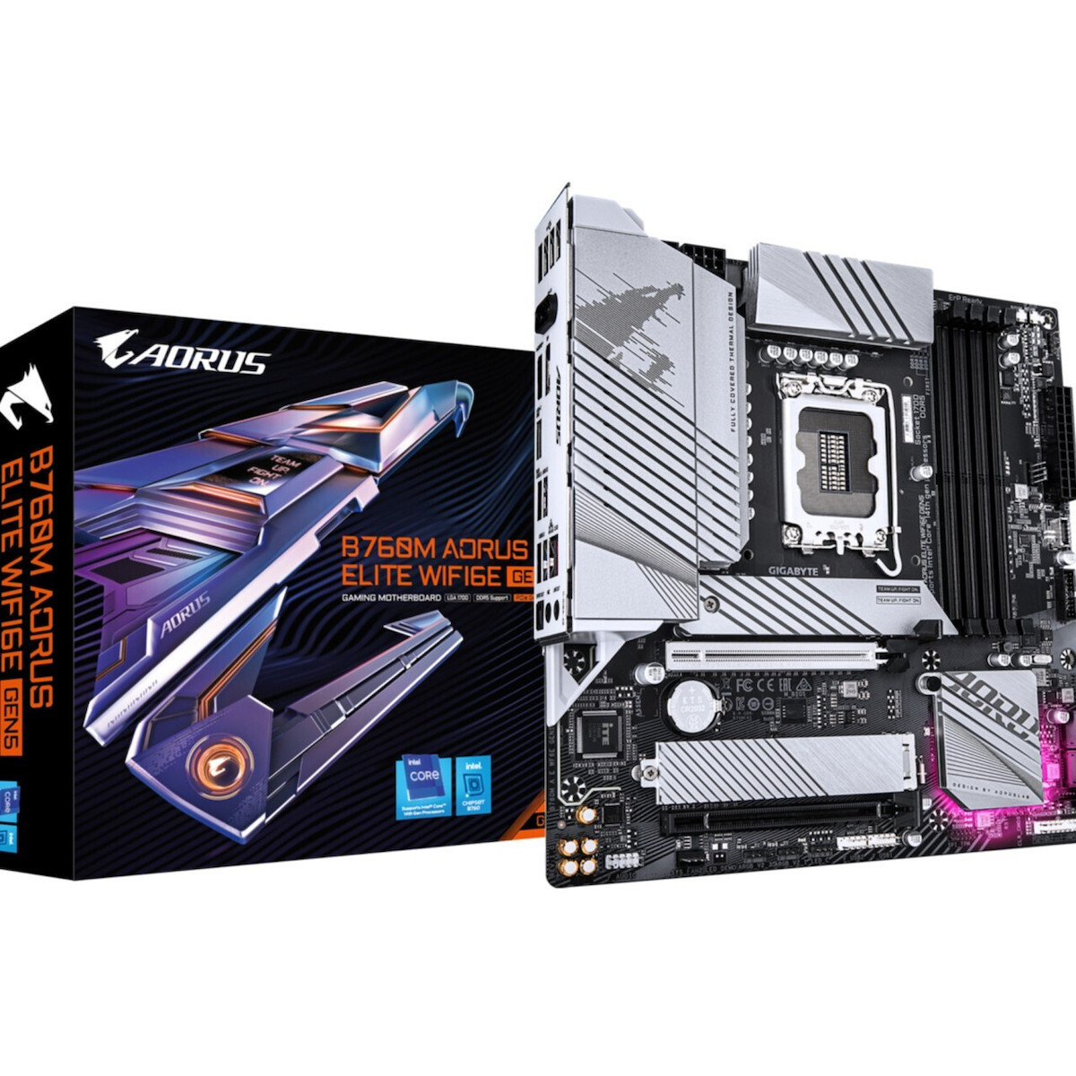Gigabyte B760M Aorus Elite WIFI6E GEN5 rev. 1.0 Motherboard Micro ATX με Intel 1700 Socket ...