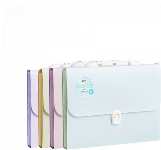 plastic folder with sections