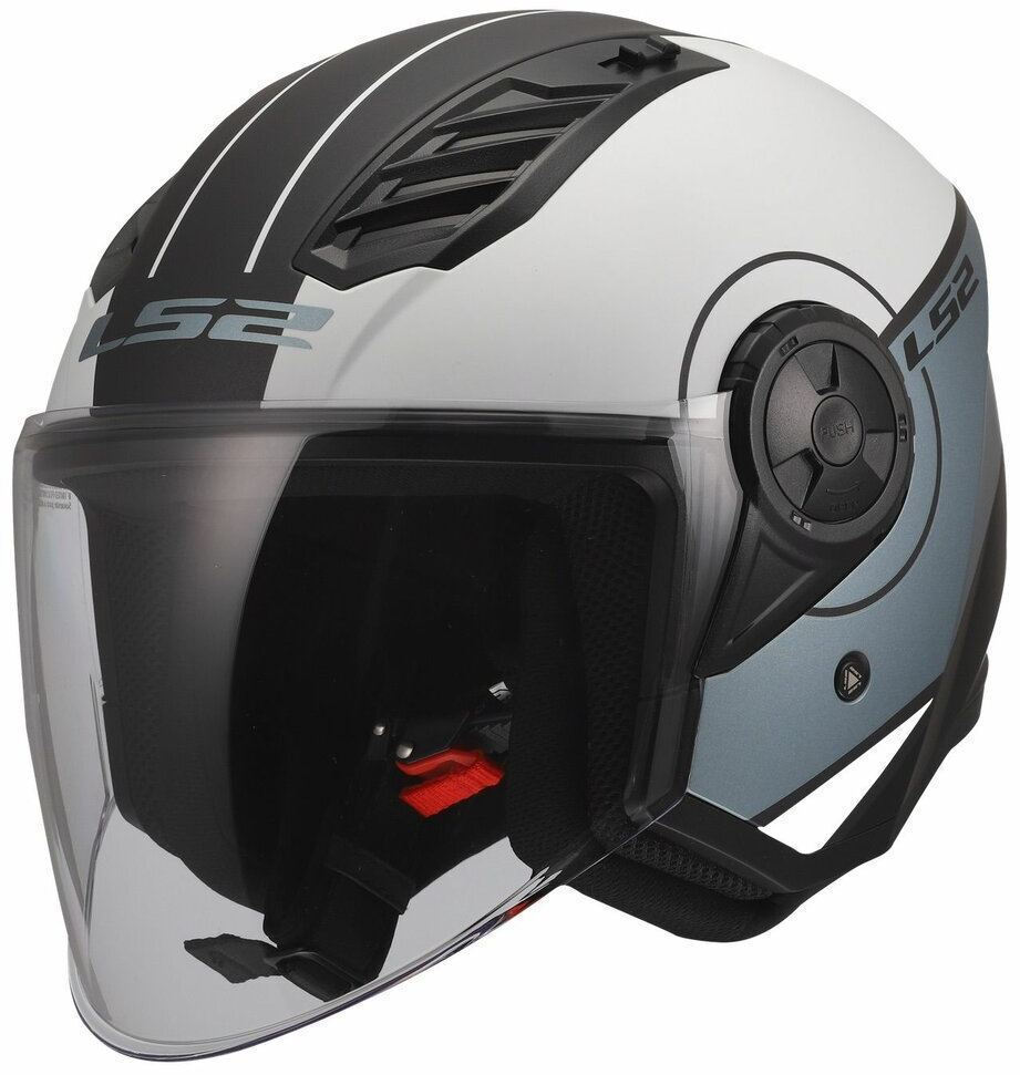 LS2 OF616 Airflow II Cover Matt Grey/Blue Κράνος Μηχανής Jet ECE 22.06 ...