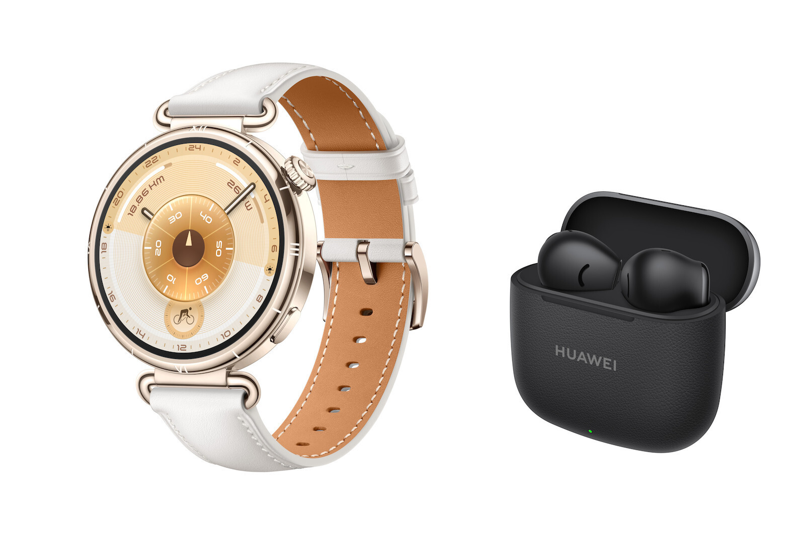 Huawei Watch GT 6 Stainless Steel 41mm Αδιάβροχο με Παλμογράφο (White ...