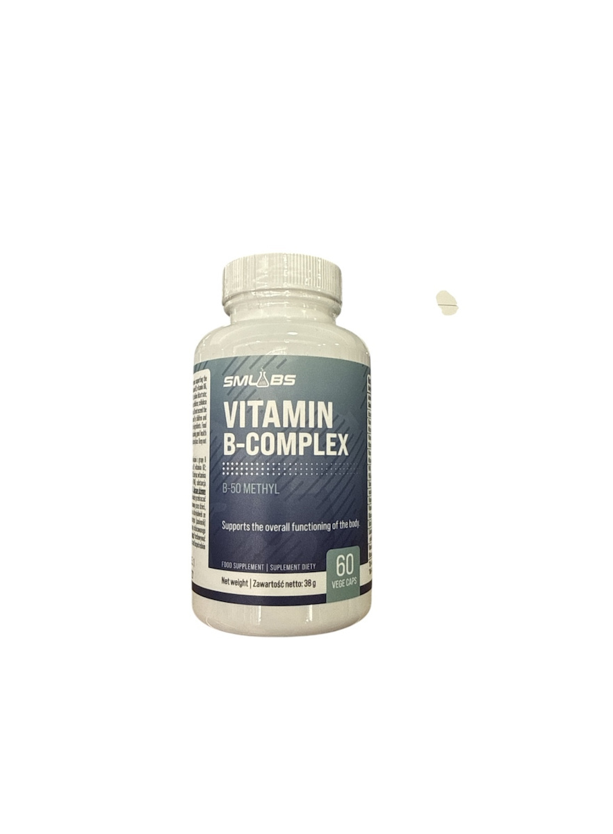 Smlabs Vitamin B-Complex Βιταμίνη για Ενέργεια, Ενίσχυση του Ανοσοποιητικού & το Νευρικό Σύστημα ...