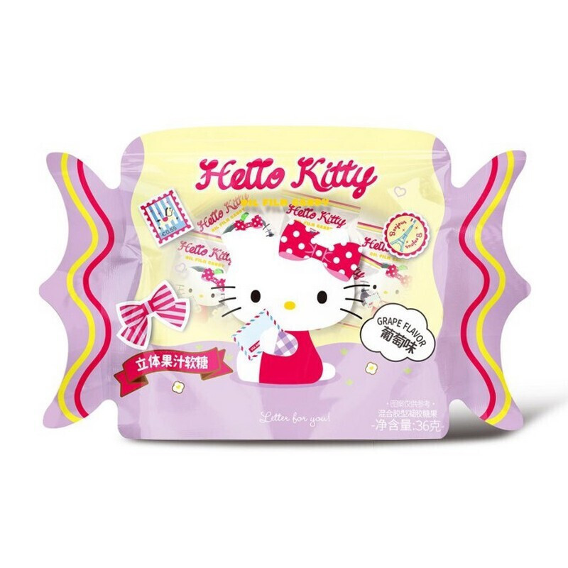 Sanrio Hello Kitty Pastiluțe Cu Jeleu De Suc De Struguri Hello Kitty 36g | Skroutz Romania