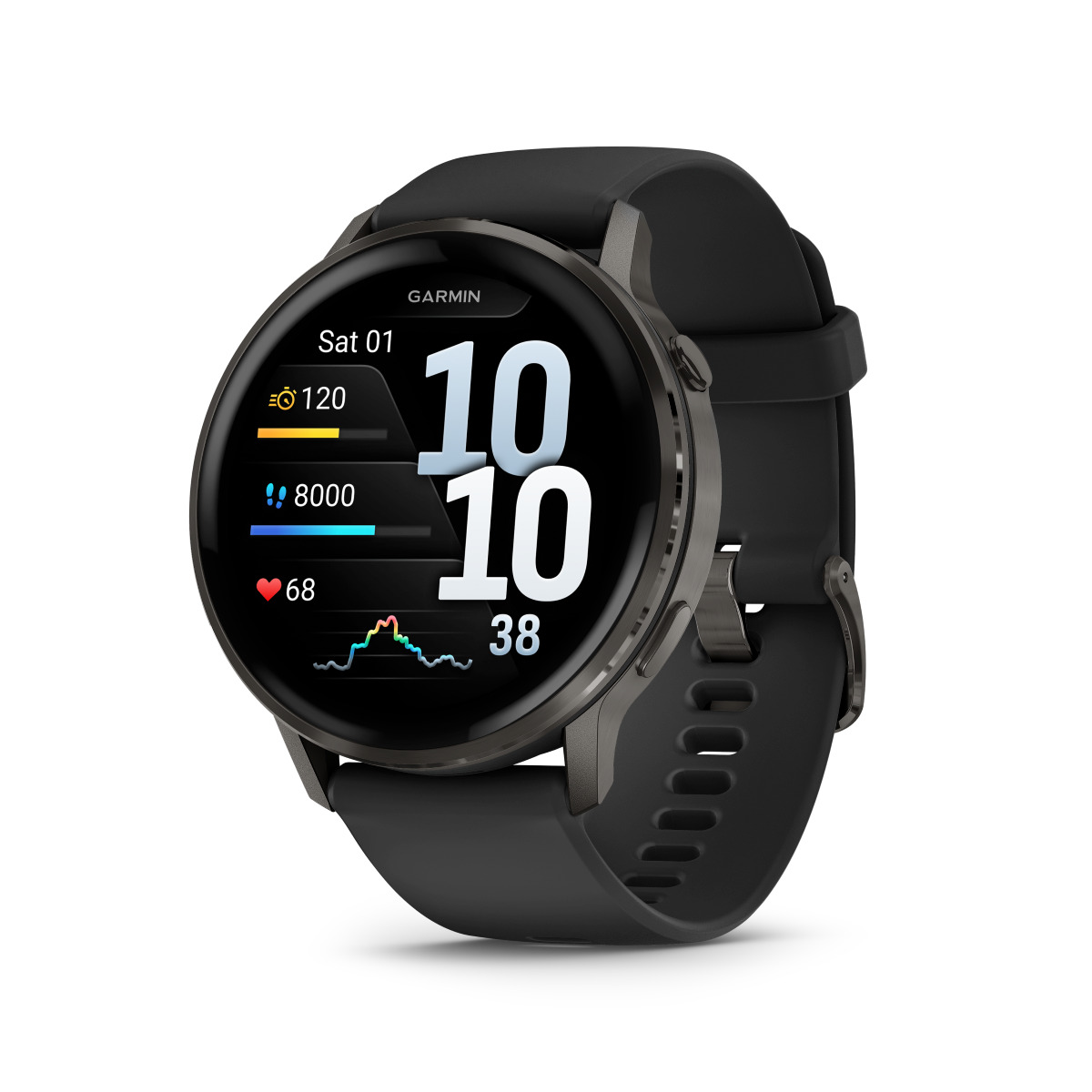 Garmin Venu 4 Edelstahl 45mm Wasserdicht Smartwatch mit Pulsmesser ...
