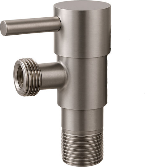 Angle Valve Ceramic Head Model 1 Inox 1/2 X 3/8 | Skroutz.gr
