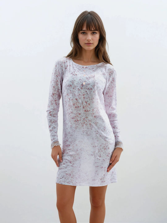 Pink Label Χειμερινό Γυναικείο Νυχτικό W668 | Skroutz.gr