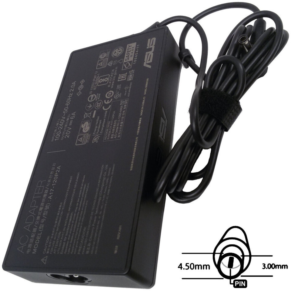 Φορτιστής Φορητό Υπολογιστή Asus Asus Ac Power Adapter 120w 20v 3pin 4. ...