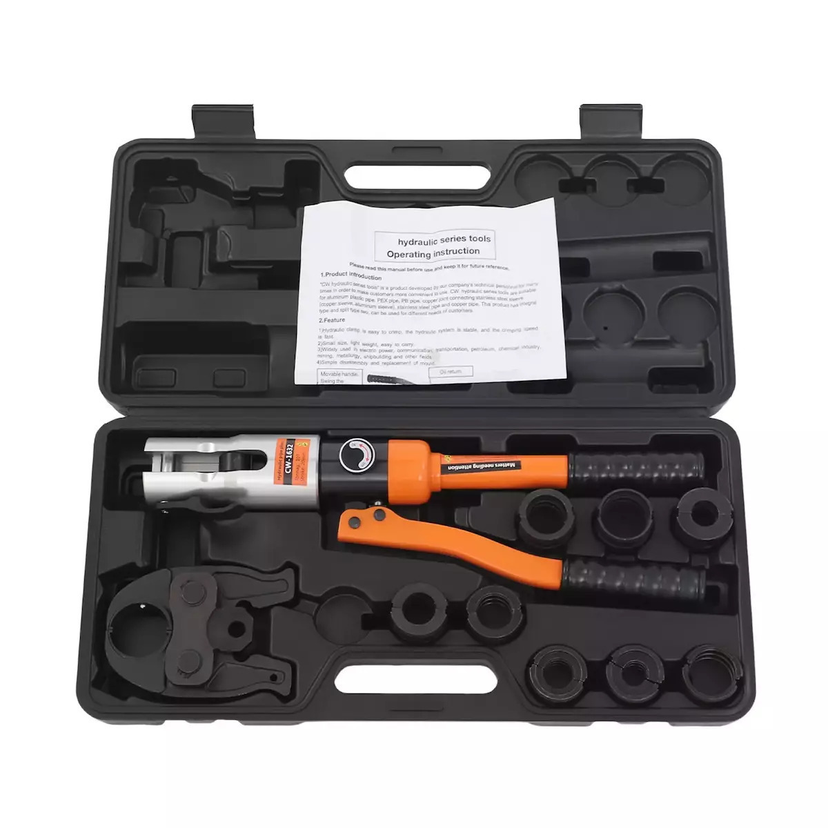 Crimping Tool 10 Ton Force Ergonomic Design Orange | Skroutz.gr