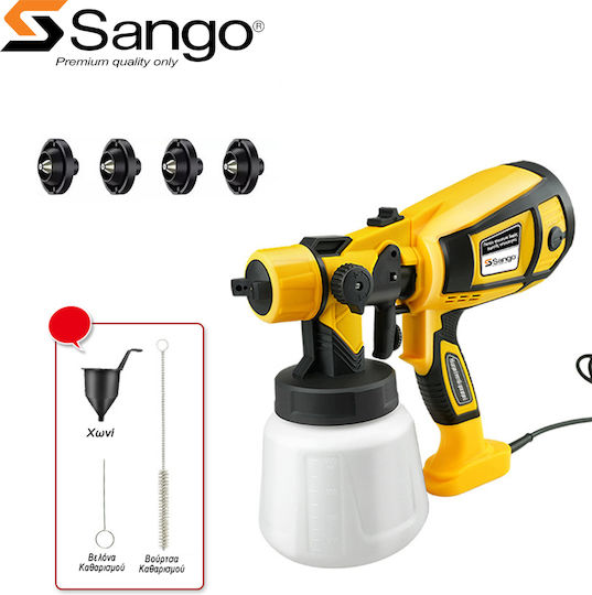 Sango 90270 Ηλεκτρικό Πιστόλι Βαφής 1000W με Δοχείο 1.4lt | Skroutz.gr