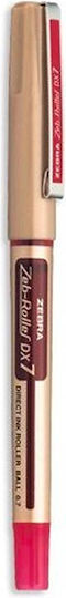 Zebra Dx7 Zebroller Gold Rollerpen 0,7mm Red Zb-16083z Zebzb-16083z ...