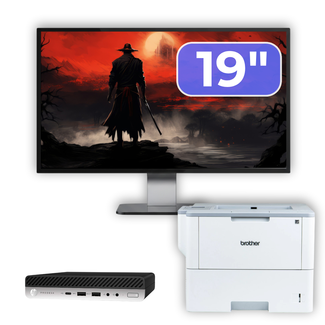 HP Prodesk 600 G3 Mini + Οθόνη 19" & Εκτυπωτής Brother HL-L6300DW ...