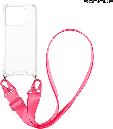 Θήκη Σιλικόνης Strap Sonique Armor Clear Honor 400 Lite 5g Φουξ ...