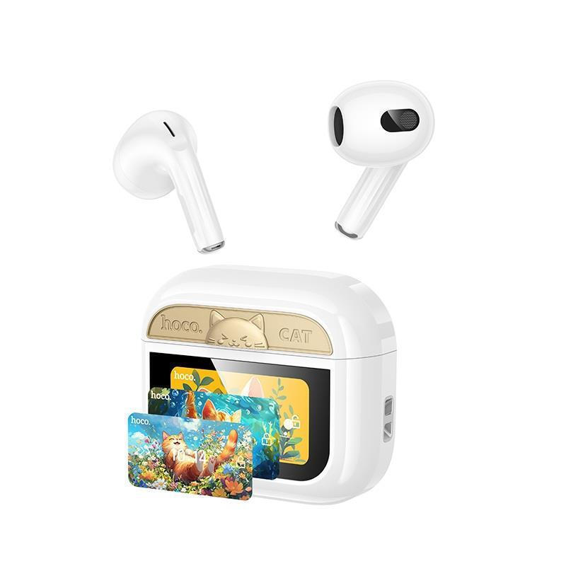 Hoco EW87 Earbud Bluetooth Handsfree Ακουστικά με Θήκη Φόρτισης Λευκά ...