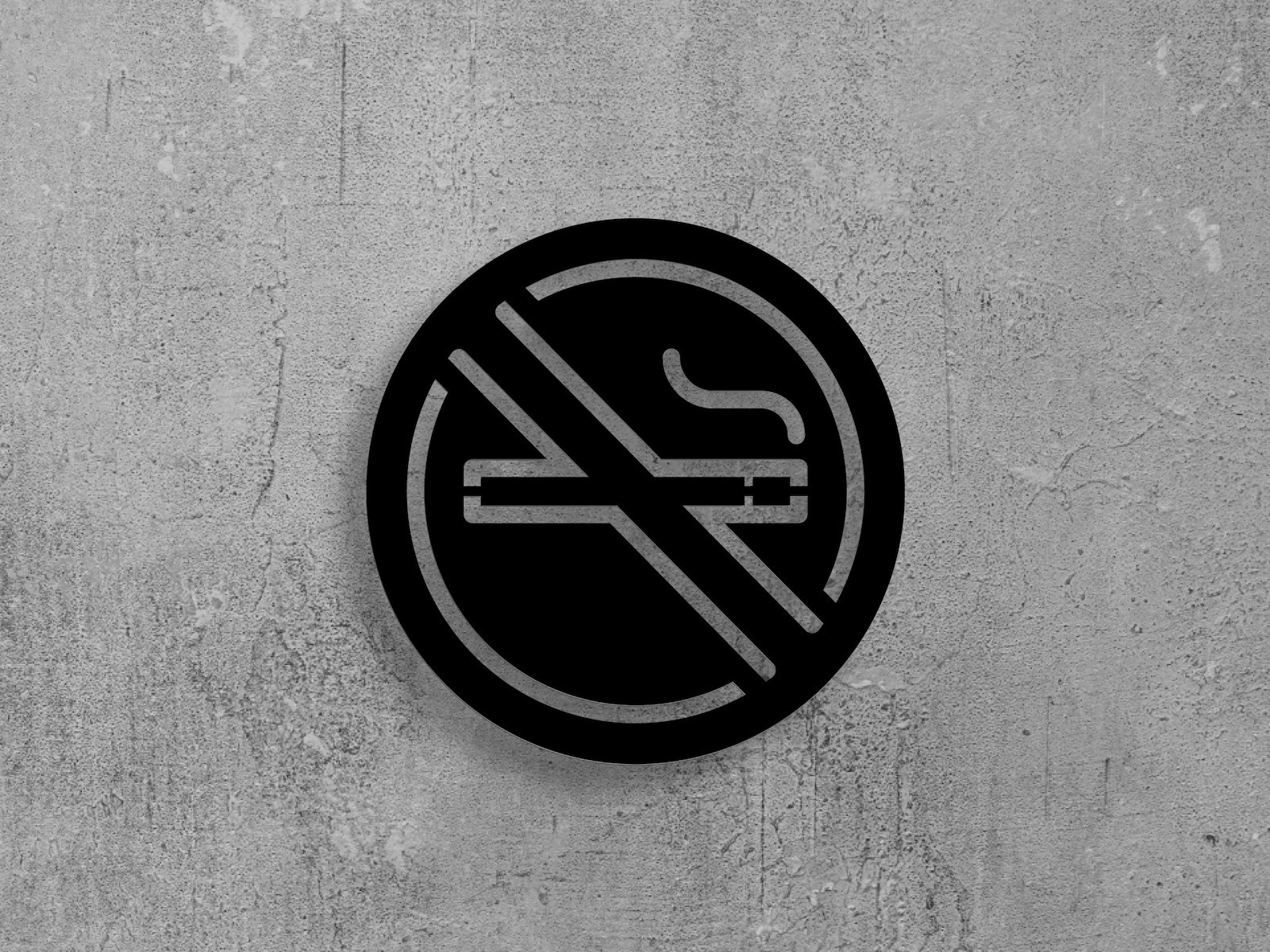 Πινακίδα Σήμανσης No Smoking Μεταλλο-μαυρο-χρωμα | Skroutz Cyprus