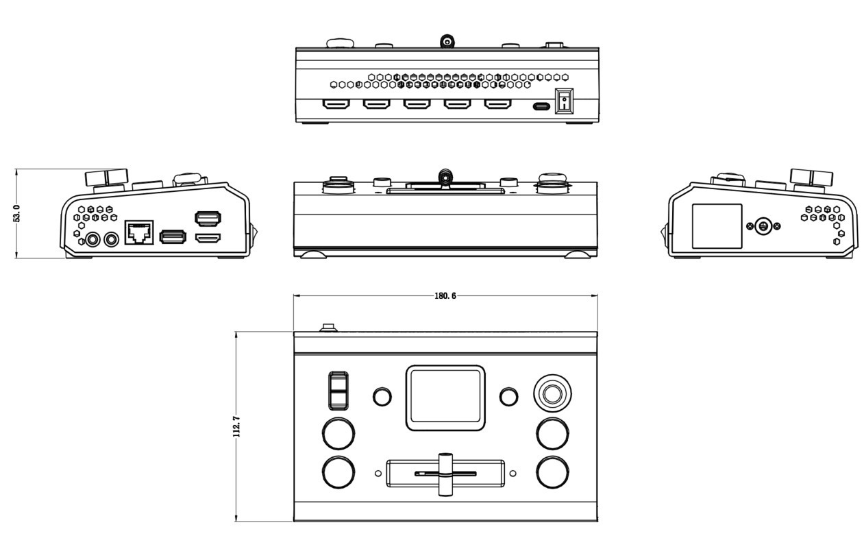 Rgblink Mini Pro V3 Four Hdmi Inputs Streaming Switcher & Ptz Camera ...