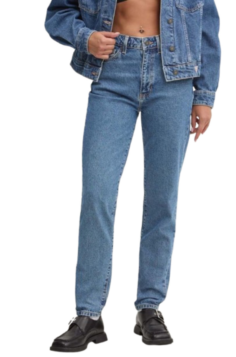 Guess Γυναικείο Jean Παντελόνι σε Mom Εφαρμογή Light Blue W4YA0DD5CC3 ...