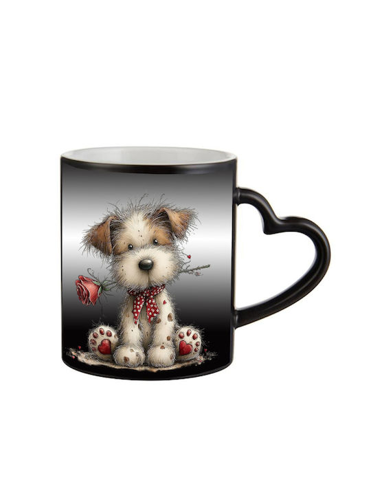 Μαγική Μαύρη Κούπα Αγίου Βαλεντίνου Cute Animal | Skroutz.gr