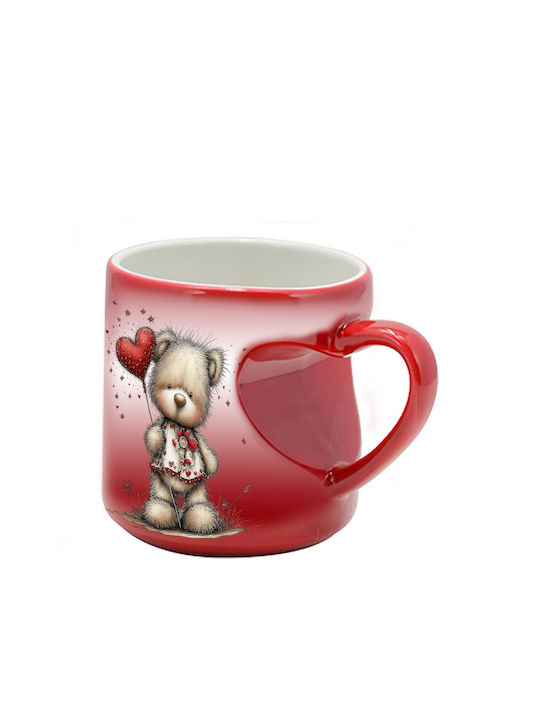 Μαγική Κόκκινη Κούπα Αγίου Βαλεντίνου Cute Animal | Skroutz.gr