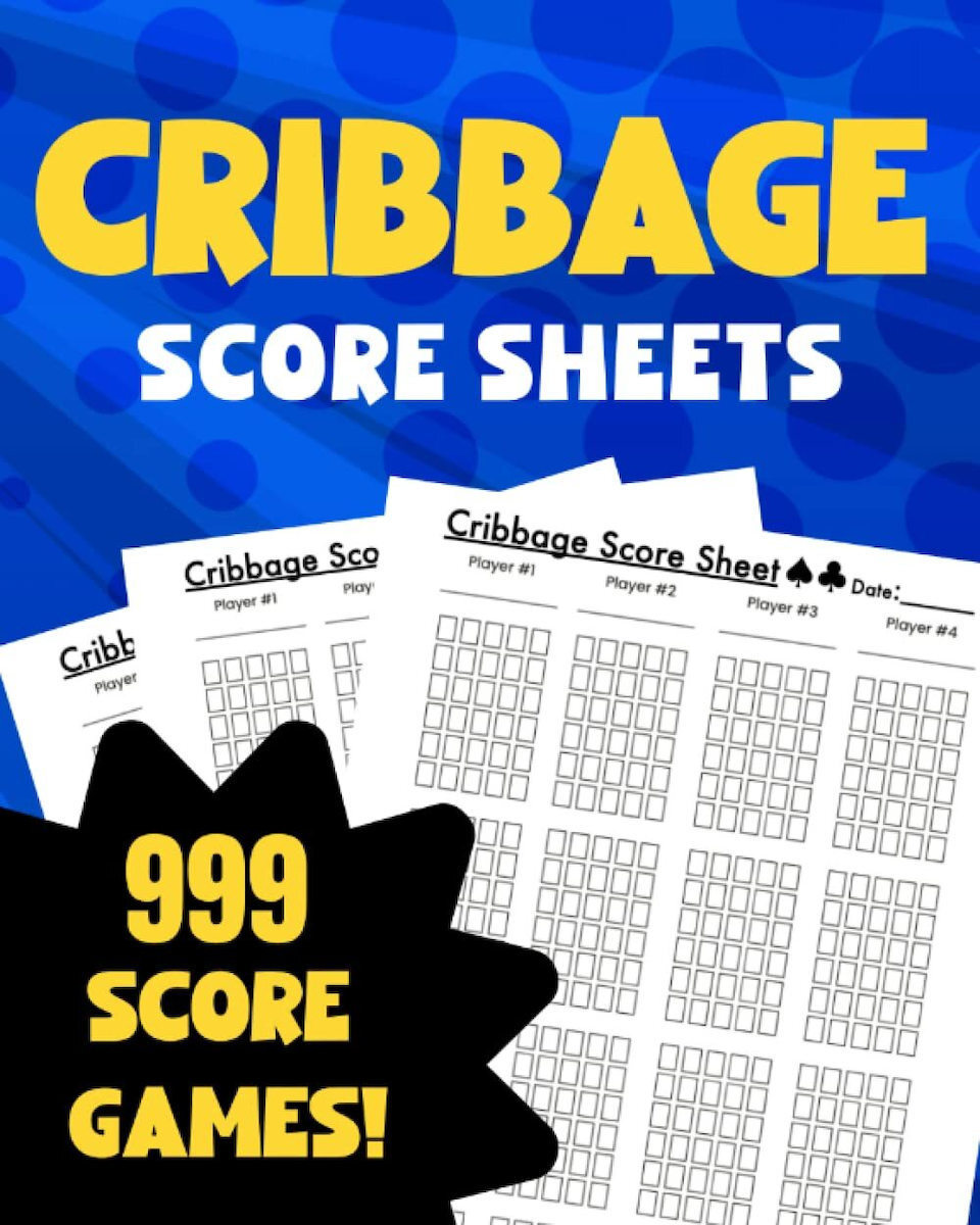 Cribbage Score Sheets 999 Large Score Pads Cribbage Cheat Sheet Inside ...